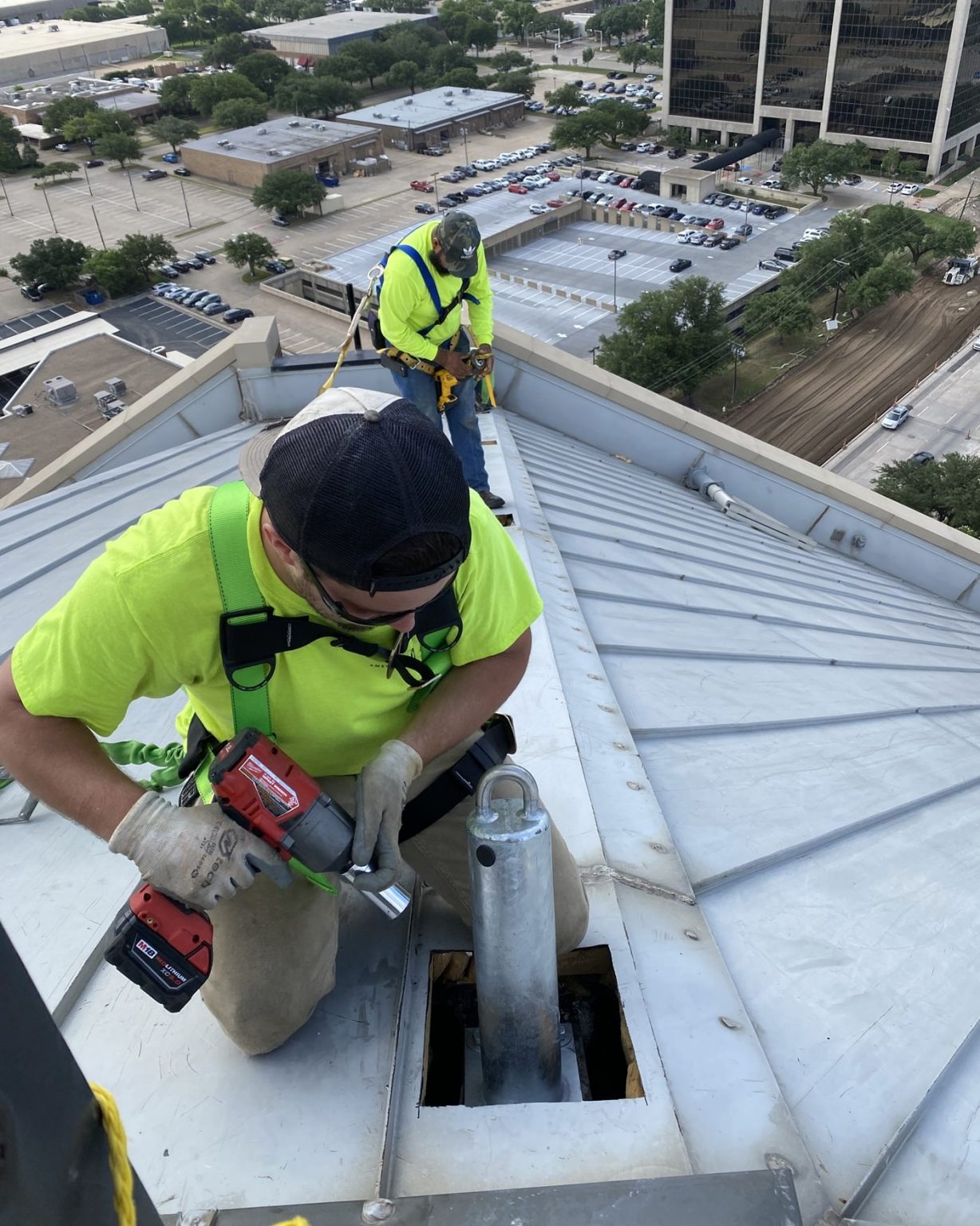 Fall Protection System Installation | American Anchor